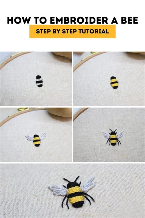 How To Embroider A Bee Crewel Ghoul