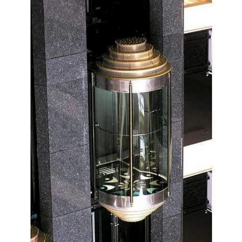 Stainless Steel Kural Elevators Passenger Capsule Elevator 10 Persons
