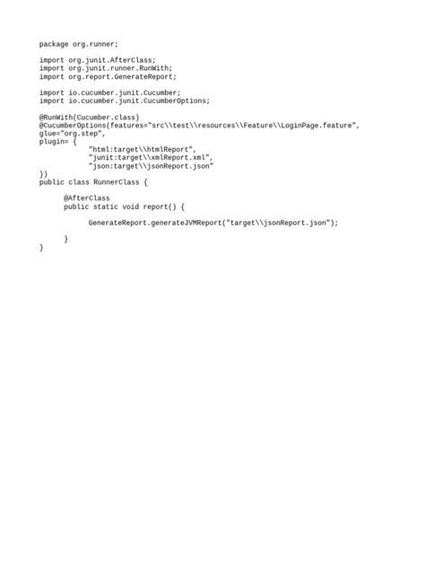 Runner Class Pdf
