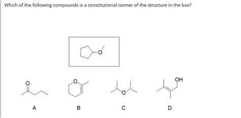 Solved Which of the following compounds is a constitutional | Chegg.com
