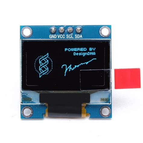 0 96 amarillo azul blanco i2c cii serie oled lcd grandado