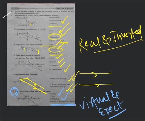 Object Placed Beyond The Centre Of Curvature 3 Object Placed At The Cen