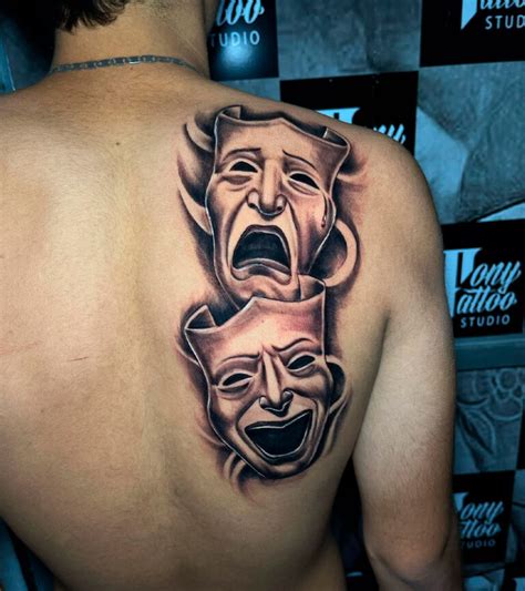 Tatuajes De Cara Feliz Y Triste 🙂☹️ Significado 40 Imágenes Rey Tatuaje
