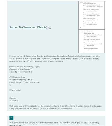 Solved Public Class Counter Private Int Current Value