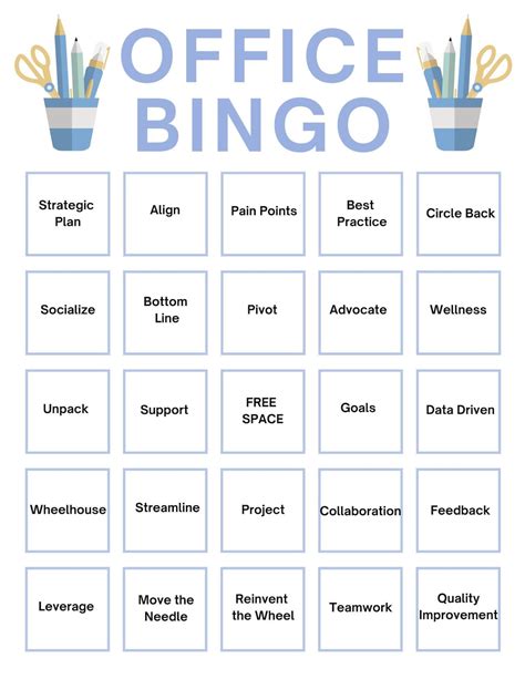 10 Printable Office Bingo Cards Office Lingo Bingo Office Party