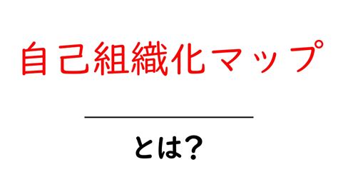 自己組織化マップを使って理解する！ その基本と応用を解説共起語・同意語も併せて解説！