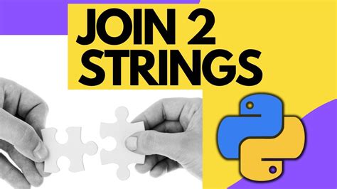 Join Two Strings In Python Using Join Method Youtube