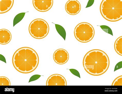 Orange Fruit Background Vector Illustration Stock Vector Image And Art Alamy