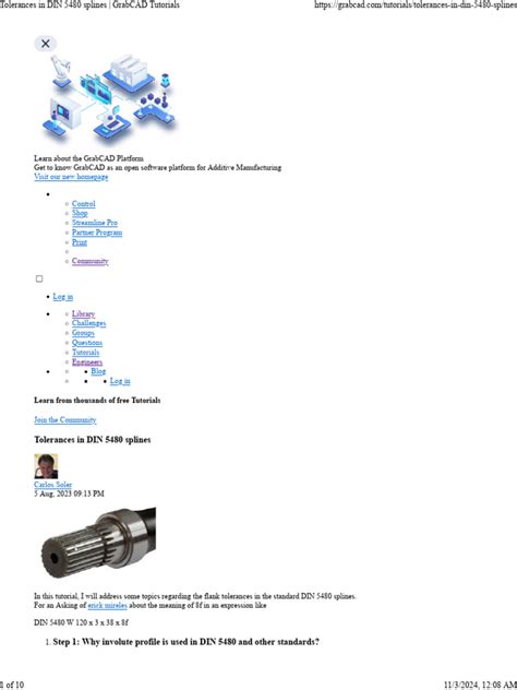 Spline Thing Pdf Engineering Tolerance