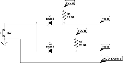 Switches Connect Push Button Switch To Two Circuits Electrical Engineering Stack Exchange