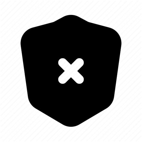 Unsecure Shield Protection Security Guard Icon Download On Iconfinder