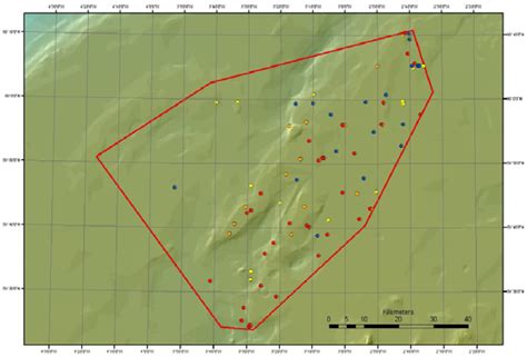 overlay of figure 11 onto a bathymetric interpretation of the seabed
