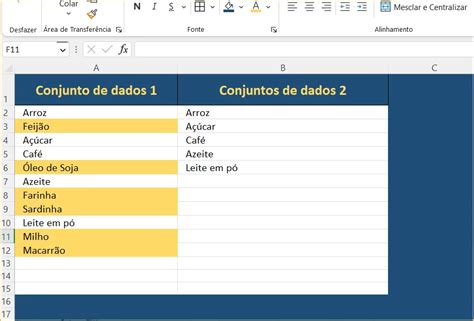 Destacar Dados Exclusivos Em Duas Listas No Excel Com Procv