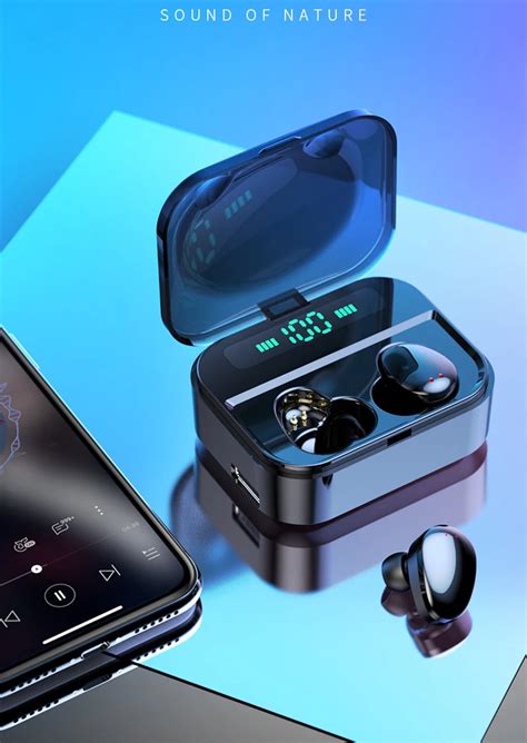 Bluetooth-наушники X7 со светодиодным дисплеем, водонепроницаемые ...