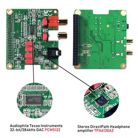 HIFI DAC HAT IIS Audio Card PCM Headphone Amplifier For Raspberry PI RPI Jetson AUDIO CAN