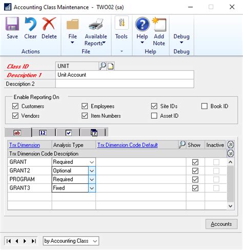 Analytical Accounting In Microsoft Dynamics Gp Dynamics Gp