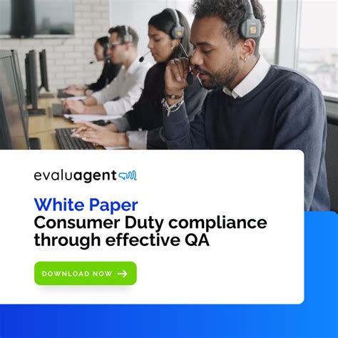 Evaluagent® On Linkedin Consumer Duty Compliance Through Effective Qa Evaluagent