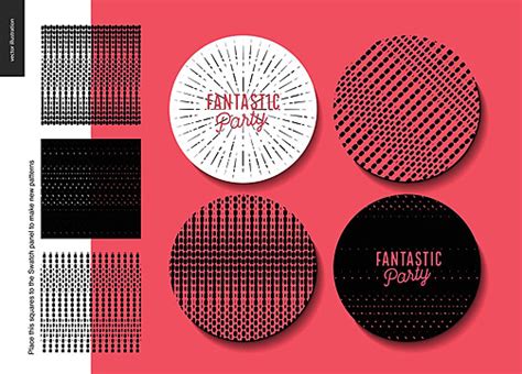 Glitch Patterns Set Broken Wallpaper Pattern Vector Broken Wallpaper