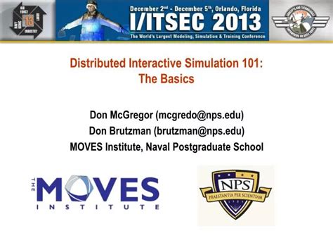 Ppt Distributed Interactive Simulation 101 The Basics Powerpoint