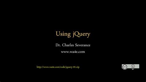 Using Jquery Dr Charles Severance Ppt Download