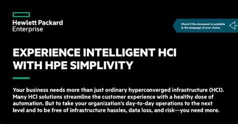 How Hpe Simplivity Improves It Operations Techproc Technology