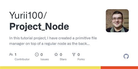 Github Yurii100projectnode In This Tutorial Project I Have Created A Primitive File