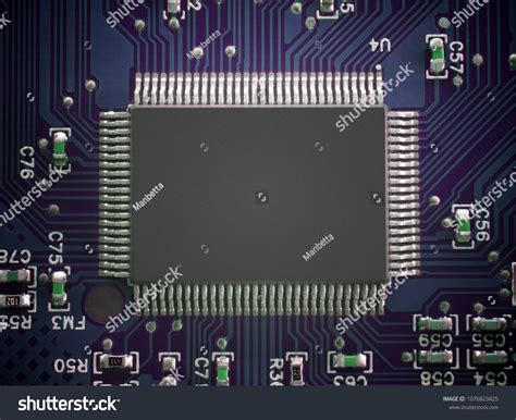 Circuit Board Microchip Top View Technology Stock Photo Shutterstock
