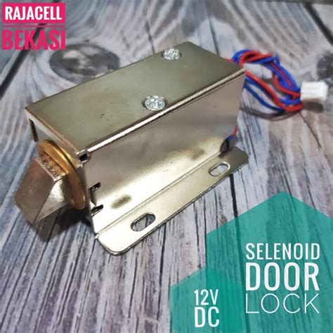 jual selenoid door lock 9 12v for arduino home automation control shopee indonesia