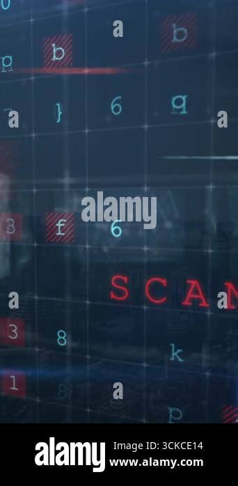 Animation Of Cyber Attack Warning Over Data Processing Global Technology And Data Processing