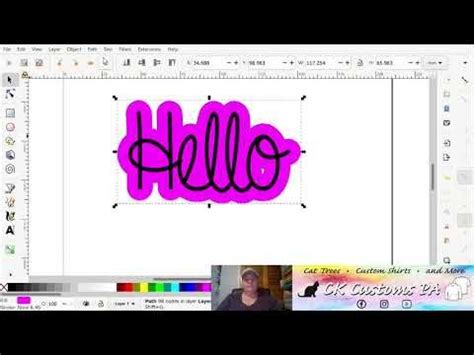 Create A Quick And Easy Offset Text Shadow In Inkscape For Cricut Design Space YouTube