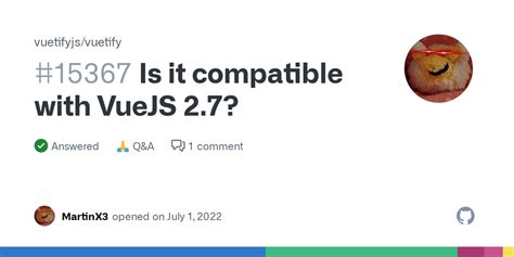 Is It Compatible With Vuejs 27 · Vuetifyjs Vuetify · Discussion