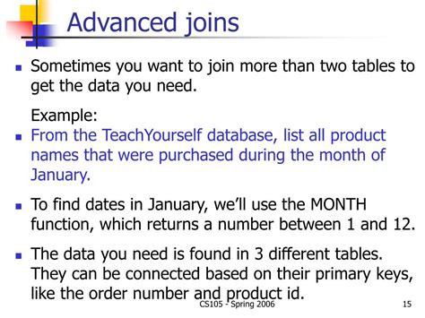 ppt cs105 lab 4 sql joins insert delete powerpoint presentation