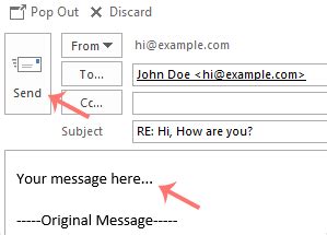 How To Reply To An Email In Outlook 2019 Knowledgebase Shared License
