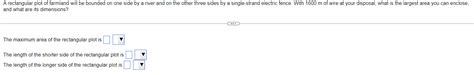 solved and what are its dimensions the maximum area of the
