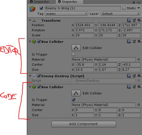 help setting up my collider while adding it talk gamedev tv