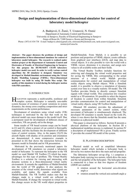 Pdf Design And Implementation Of Three Dimensional Simulator For