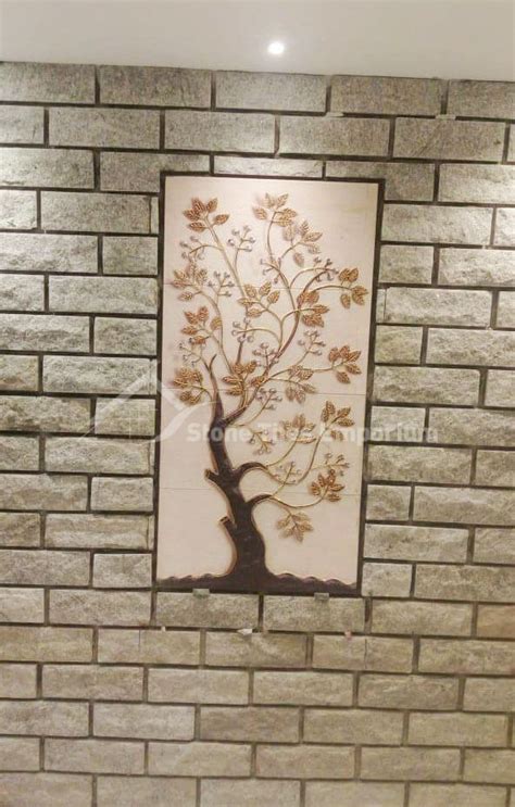 Sadharahalli Stone Cladding With Flower Designs Stone Tiles Emporium