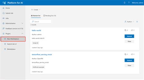 Use Marketplace Openpai Handbook