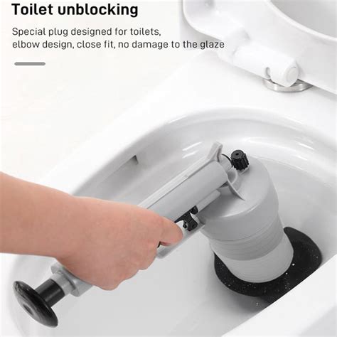 화장실 파이프 플런저 화장실 하수구 준설 막힘 제거기 배수 블래스터 고압 공기 배수 청소기 수동 공압 준설 Aliexpress