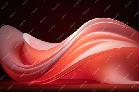 Premium Photo Abstract Red Wavy Background 3d Rendering 3d Illustration