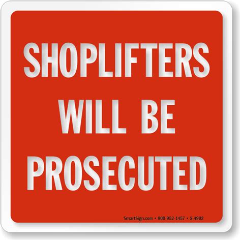 Shoplifting Signs Mysecuritysign