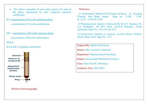 Chapter 6 Adsorption Partition Chromatographypdf