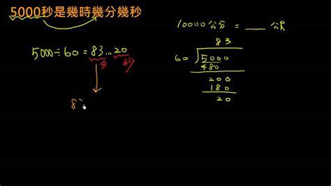 【例題】數字較大的時間單位換算 數學 均一教育平台