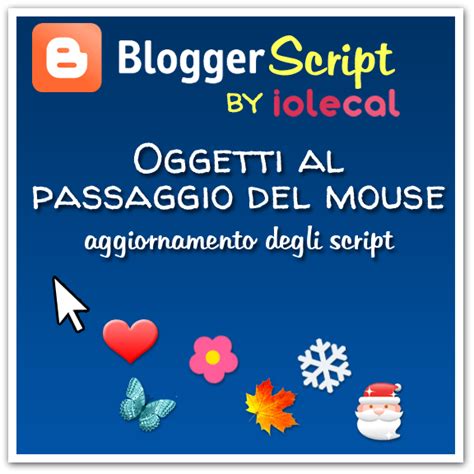iole oggetti al passaggio del mouse aggiornamento degli script