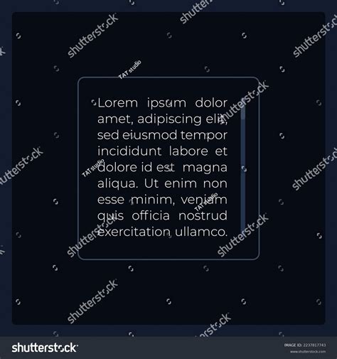 Text Field Scrollbar Ui Element Template Stock Vector Royalty Free Shutterstock