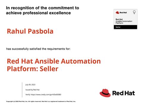 Rahul Pasbola On Linkedin Ansible Automation Leader Redhat