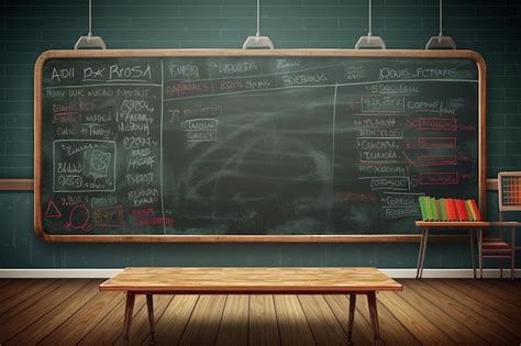 Premium Photo Vector A Classroom Chalkboard Banner