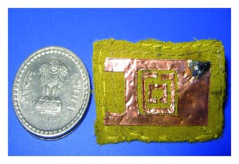 Photographs Of The Fabricated Metamaterial Square Srr Embedded Wearable Download Scientific