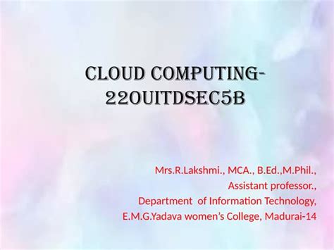 Cloud Computing Introduction Chapter 1 Pptx