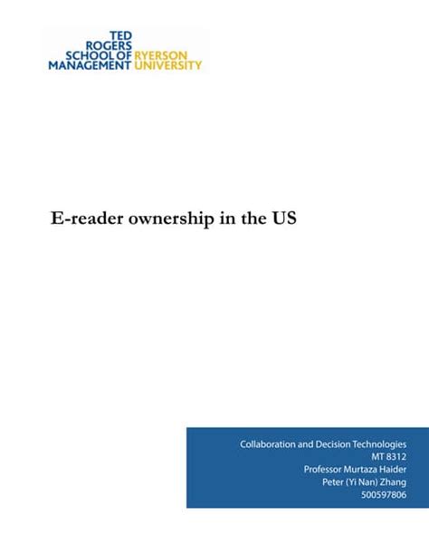Assignment 2 Ereader Ownership Pdf